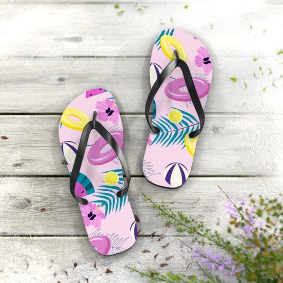 Shoes | Pineapple Summer Flip Flop Beach Ball Season Flip Flop Flower ...